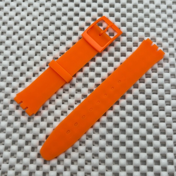 Accessories | Orange Watch Band Strap Only Fits Swatch Skin Model ...